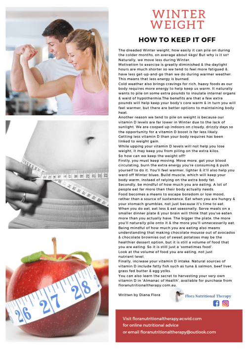 winter weight how to keep it off – Global Fitness Institute